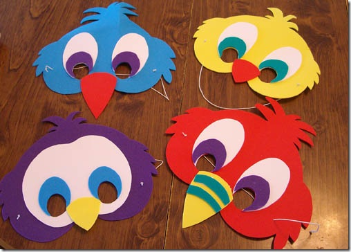 Houseful of Handmade: Goofy Bird Masks